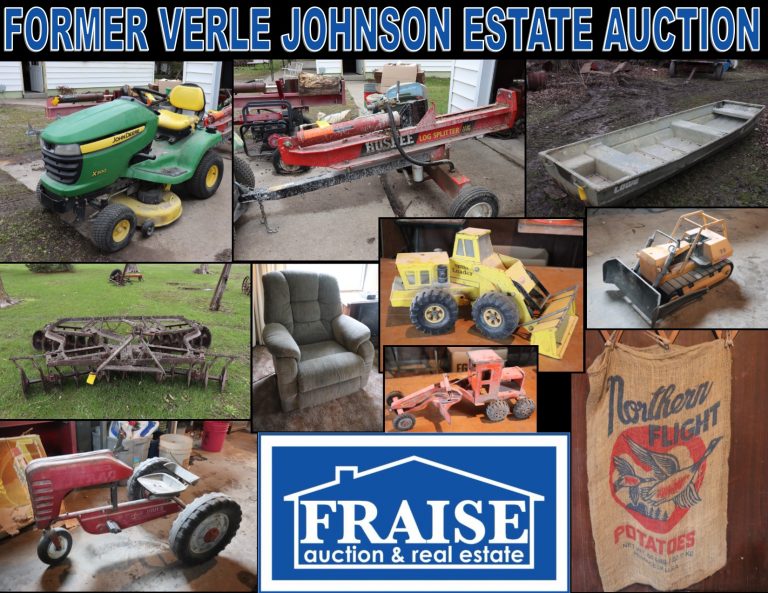 FORMER VERLE JOHNSON ESTATE ONLINE AUCTION – Fraise Auction & Real Estate